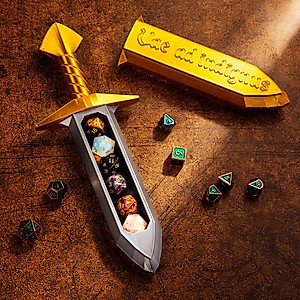 Custom Designed Dice Dagger Dice Sword Holder for Dice Storage Personalized Role Playing Dice Keeper | DND RPG D&D Dungeons and Dragons GiftQ