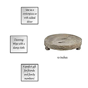 Santa Barbara Design Studio Pure Design Wood Riser, Medium, Grey