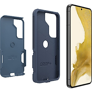 OtterBox Galaxy S22 Commuter Series Case - Rock Skip Way, Slim & Tough, Pocket-Friendly, with Port Protection Blue