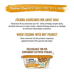 Purina Beneful High Protein Wet Dog Food With Gravy, Prepared Meals Chicken Stew - (8) 10 oz. Tubs