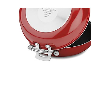 Cuisinart FP2-24R 10-Inch Nonstick Set Frittata Non-Stick Sauce Pan, Red