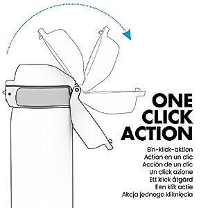 Ion8 Leak Proof Angry Birds Water Bottle, Stainless Steel, Ring Faces, 600ml (20oz)