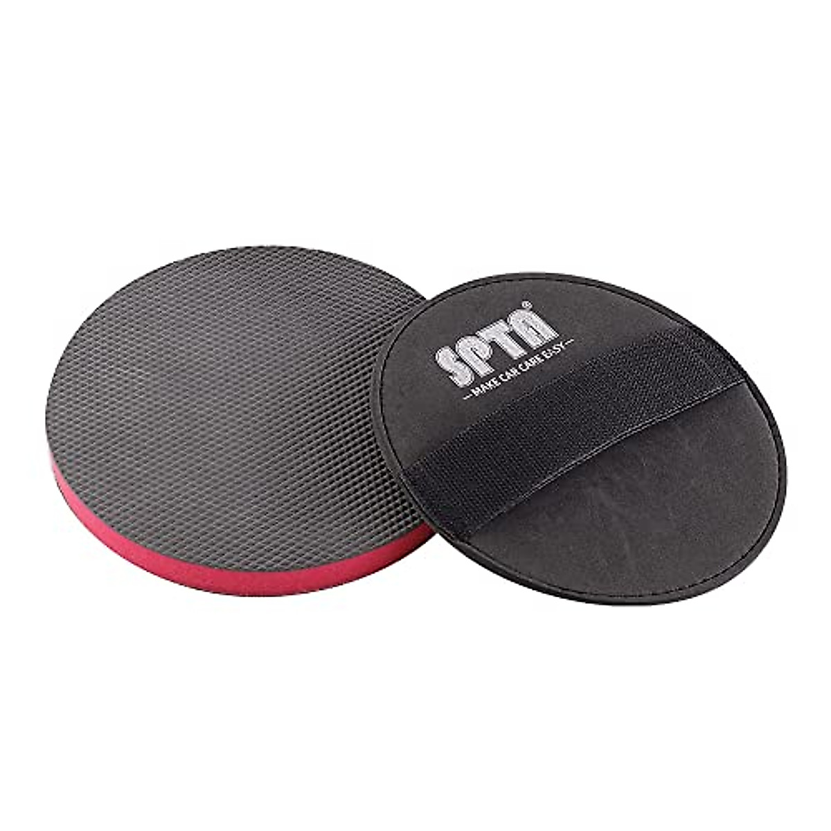 Clay Bar Pad, 6 Inch Mid Grade,1Pc Handle Grip Pad and 1 Pc Clay Bar Applicator, Synthetic Clay Bar Pad for DA Polisher and Rotary Polisher for Car Detailing, Clay Bars Auto Detailing -CHMLP6MA