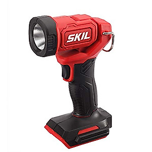 SKIL 4-Tool Kit: 20V Cordless Drill Driver, Impact Driver, Reciprocating Saw and LED Spotlight, Includes Two 2.0Ah Lithium Batteries and One Charger - CB739601, White