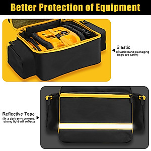 TREXEEN Air Compressor Bag Case for DEWALT 20V MAX Tire Inflator DCC020IB,Tire Inflator for Dewalt Portable Tool Storage Holder Organizer