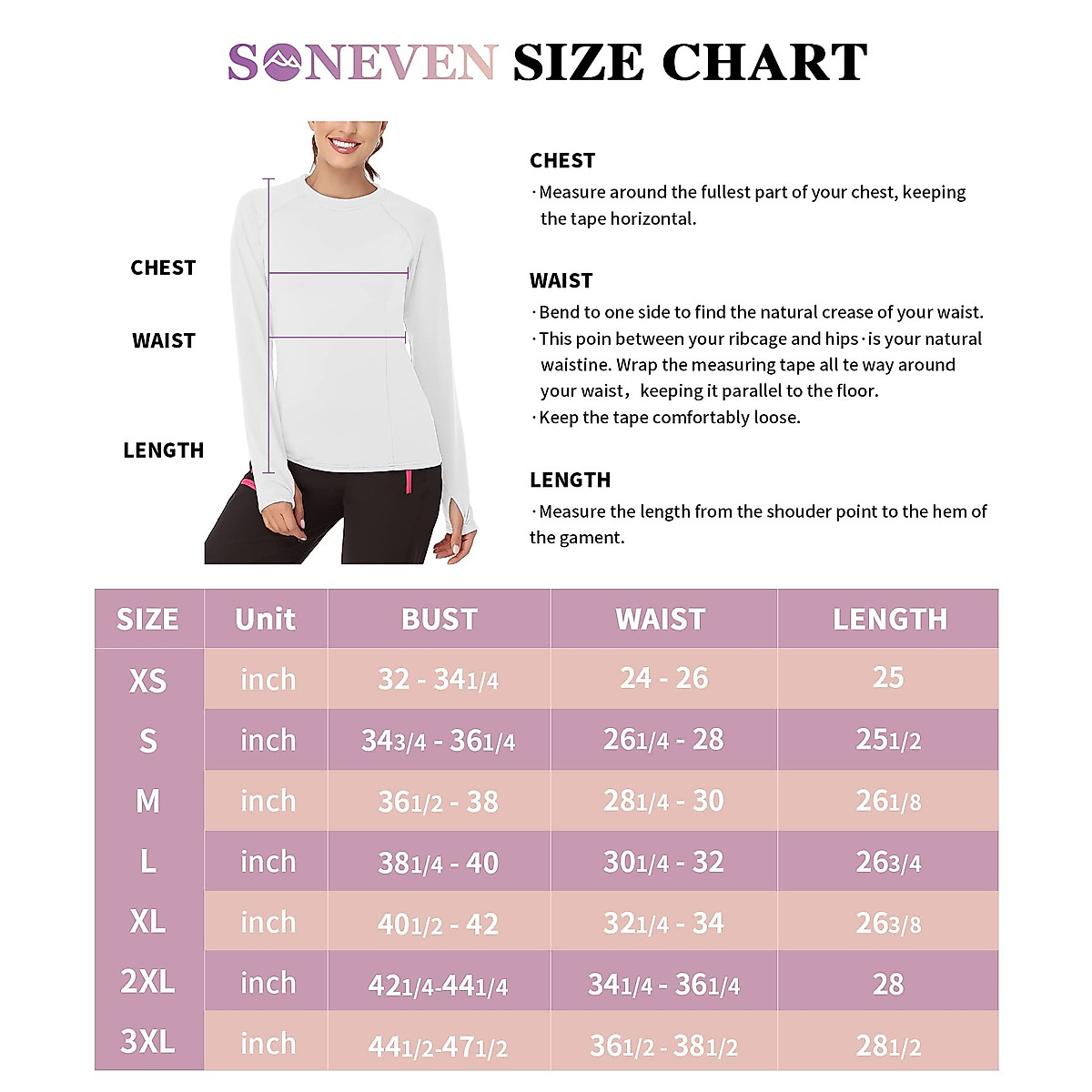 Women White Long Sleeve Thermal Shirt Running Shirt Workout Tops Moisture Wicking Athletic Shirts with Thumb Holes（White,Medium)