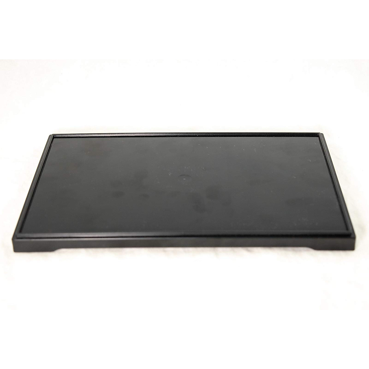 10" Japanese Rectangular Black Plastic Humidity Tray for Bonsai & House Plants