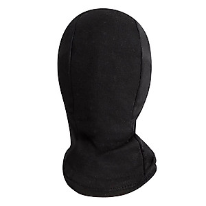 ZERDOCEAN Winter Windproof Fleece Full Face Motorcycle Ski Mask Balaclava Black