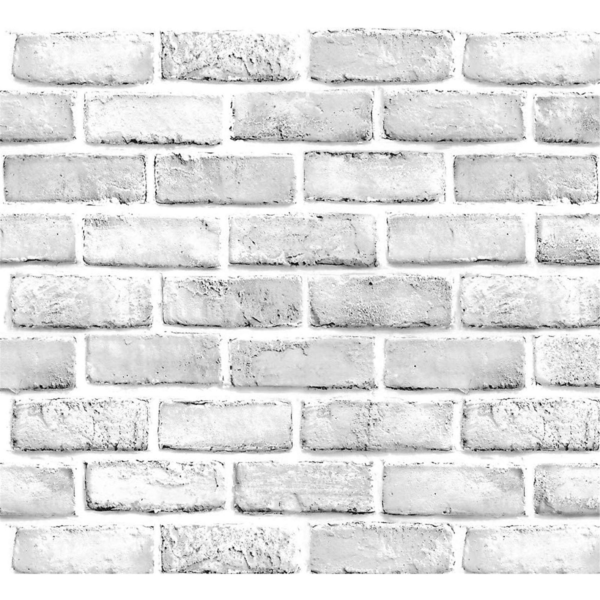 Yancorp 32.8ft White Gray Brick Contact Paper Peel and Stick Wallpaper Removable Wallapaper Grey Vinyl Wrap Self-Adhesive Wallpaper Backsplash Kitchen