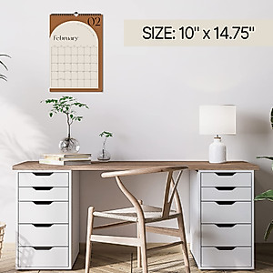 Aesthetic Minimalist Wall Calendar - Runs From January 2023 Until July 2024 - The Perfect Vertical Monthly Calendar With for Easy Planning