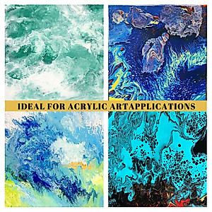 6 Ounces 100% Pure Silicone oil for Acrylic Pouring, Excellent Liquid Silicone for Acrylic Paint Pouring, Ideal Silicone Oil for Dramatic Cell Creation, Professional Silicon Oil Supplies, Non-Toxic & Odorless