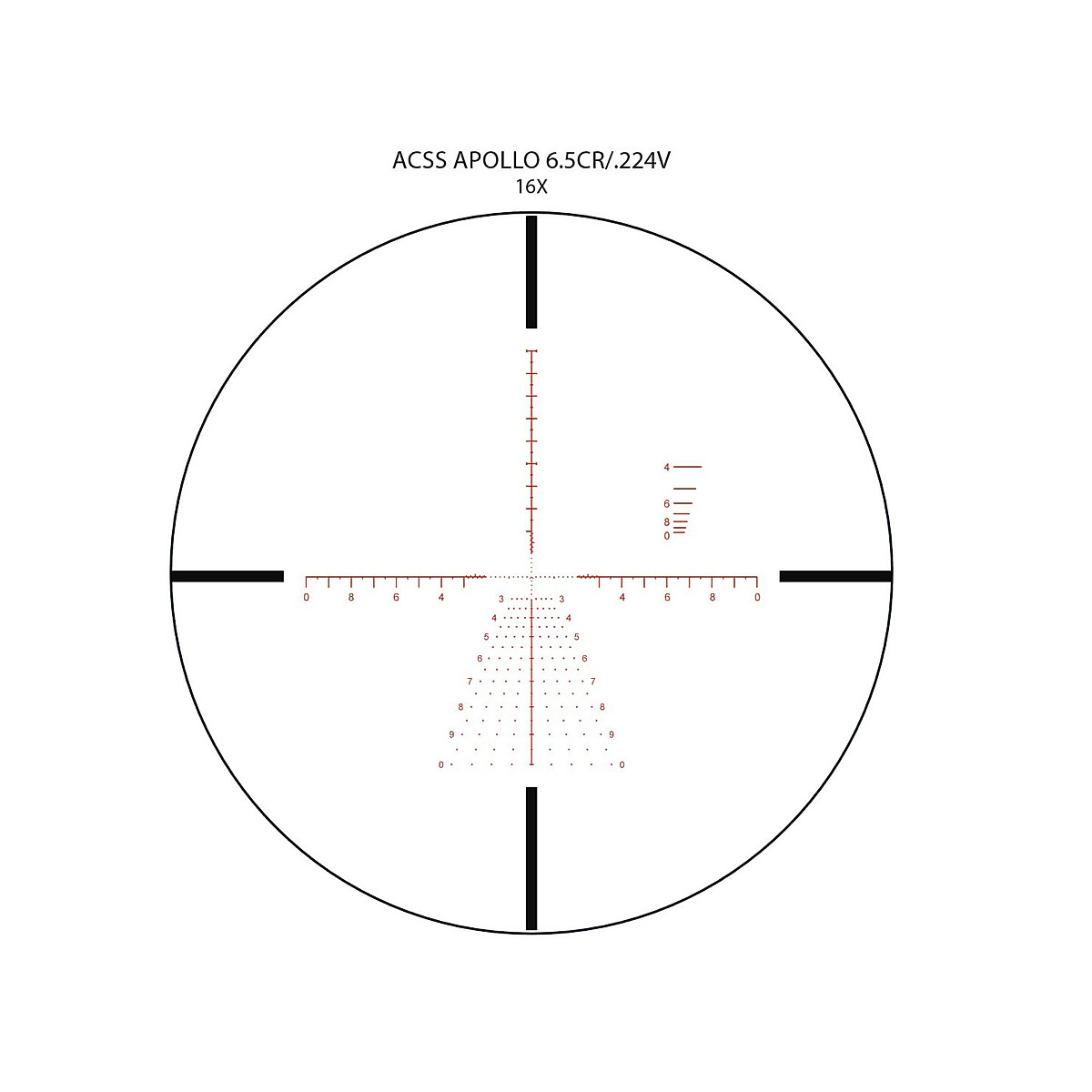 Primary Arms SLX 4-16X44mm FFP Rifle Scope - Illuminated ACSS-Apollo-6.5CR/.224V Reticle