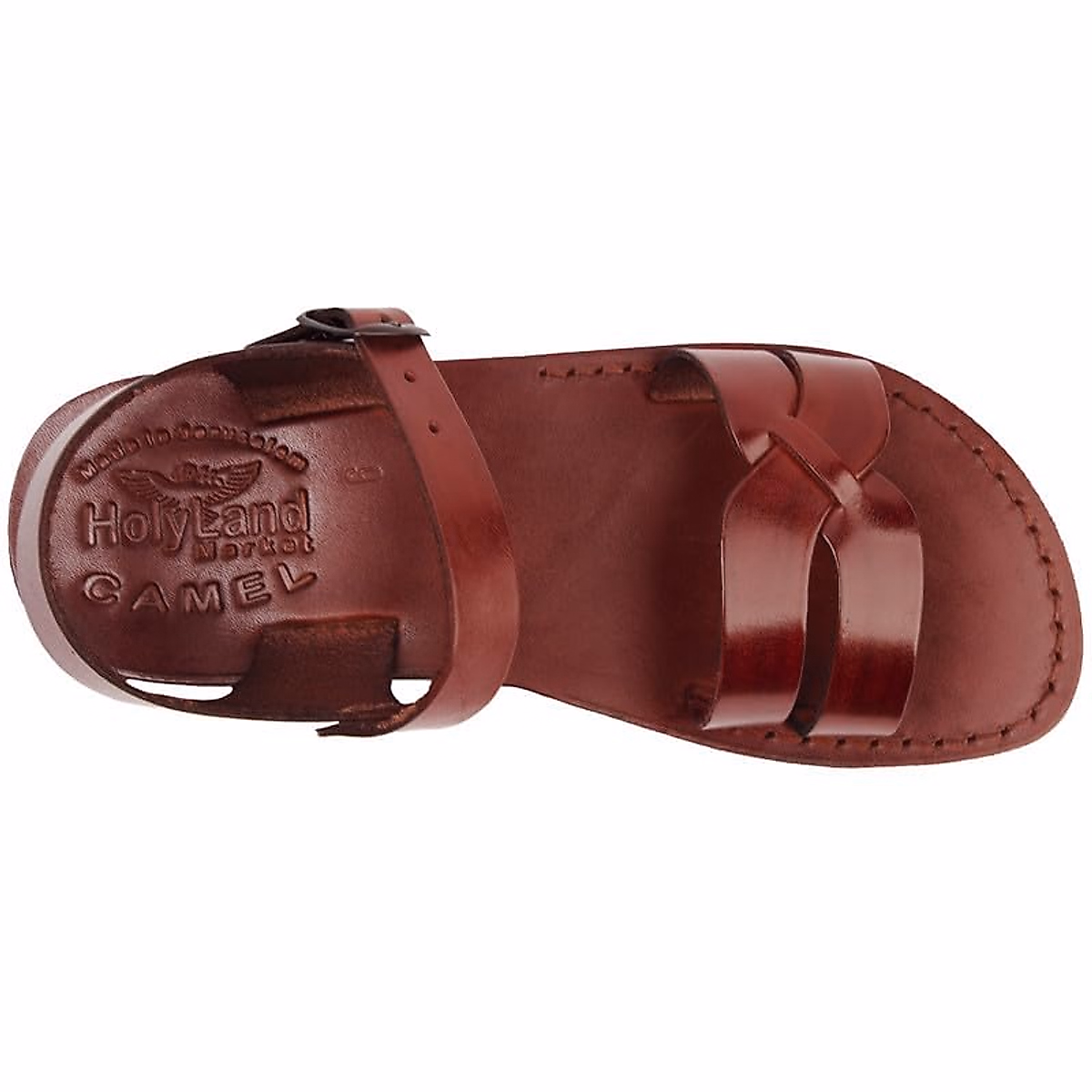 Holy Land Market Men/Women Biblical Jesus Leather Sandals/Slides From Jerusalem (Yousef Style)