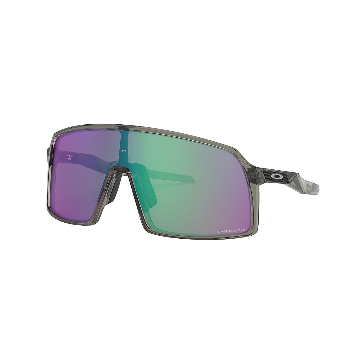 Oakley Men's OO9406 Sutro Rectangular Sunglasses, Grey Ink/Prizm Road Jade, 37 mm