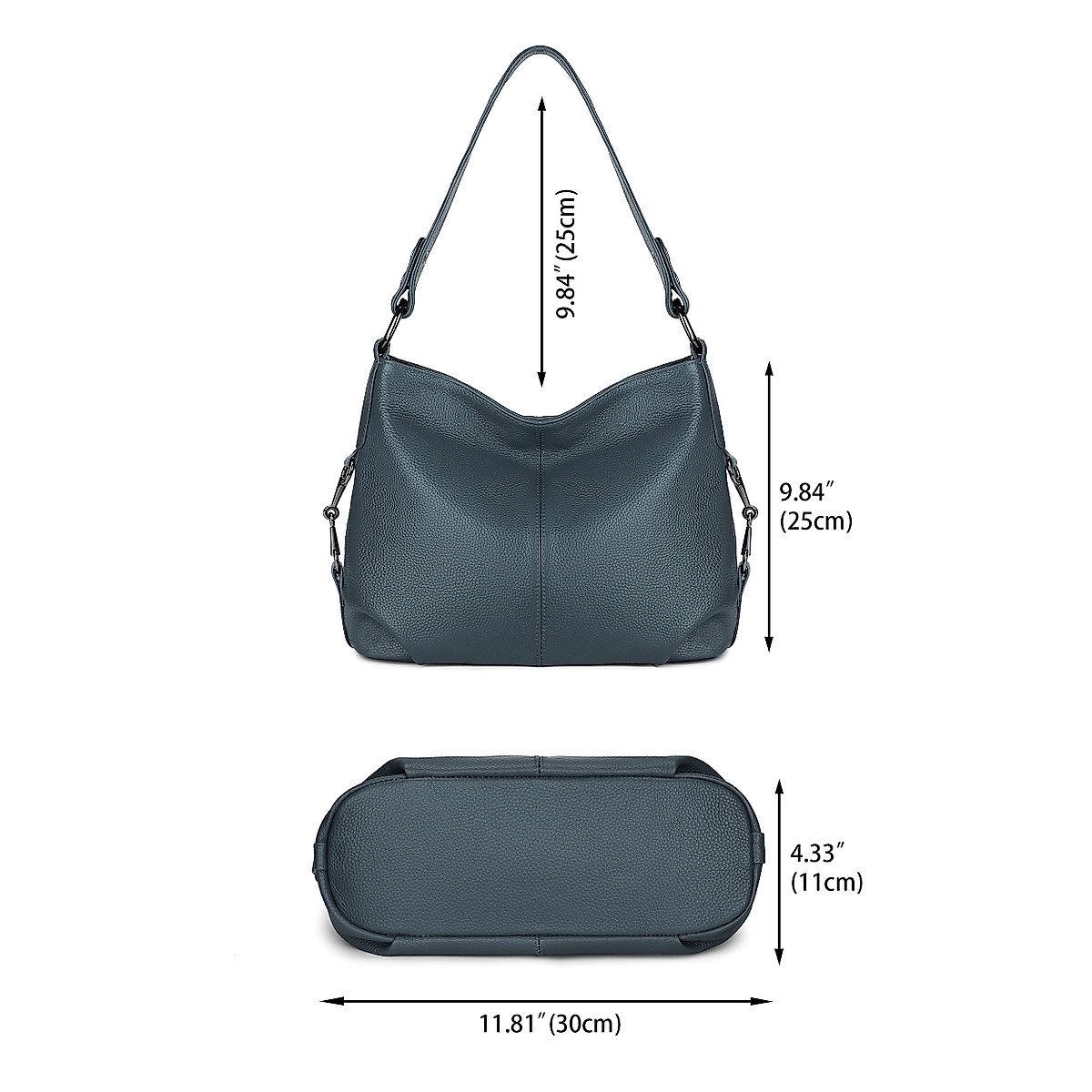 YALUXE Shoulder Bag Genuine Leather Tote Handbag Crossbody Bags for Women