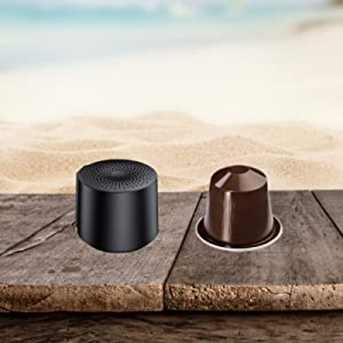 Holiday Super Mini Portable Bluetooth Speaker,Microphone, TWS Stereo Pairing for Home Outdoor Travel Camping Gifts (Black)