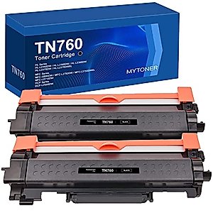 MYTONER TN-760 Remanufactured Toner Cartridge Replacement for Brother TN760 TN730 TN-730 High Yield Printer Toner for MFC-L2717DW HL-L2350DW MFC-L2710DW HL-L2395DW MFC-L2690DW (Black, 2-Pack)