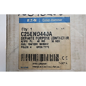 EATON C25END440A Cutler Hammer CONTACTOR 40A 120V-AC D582909