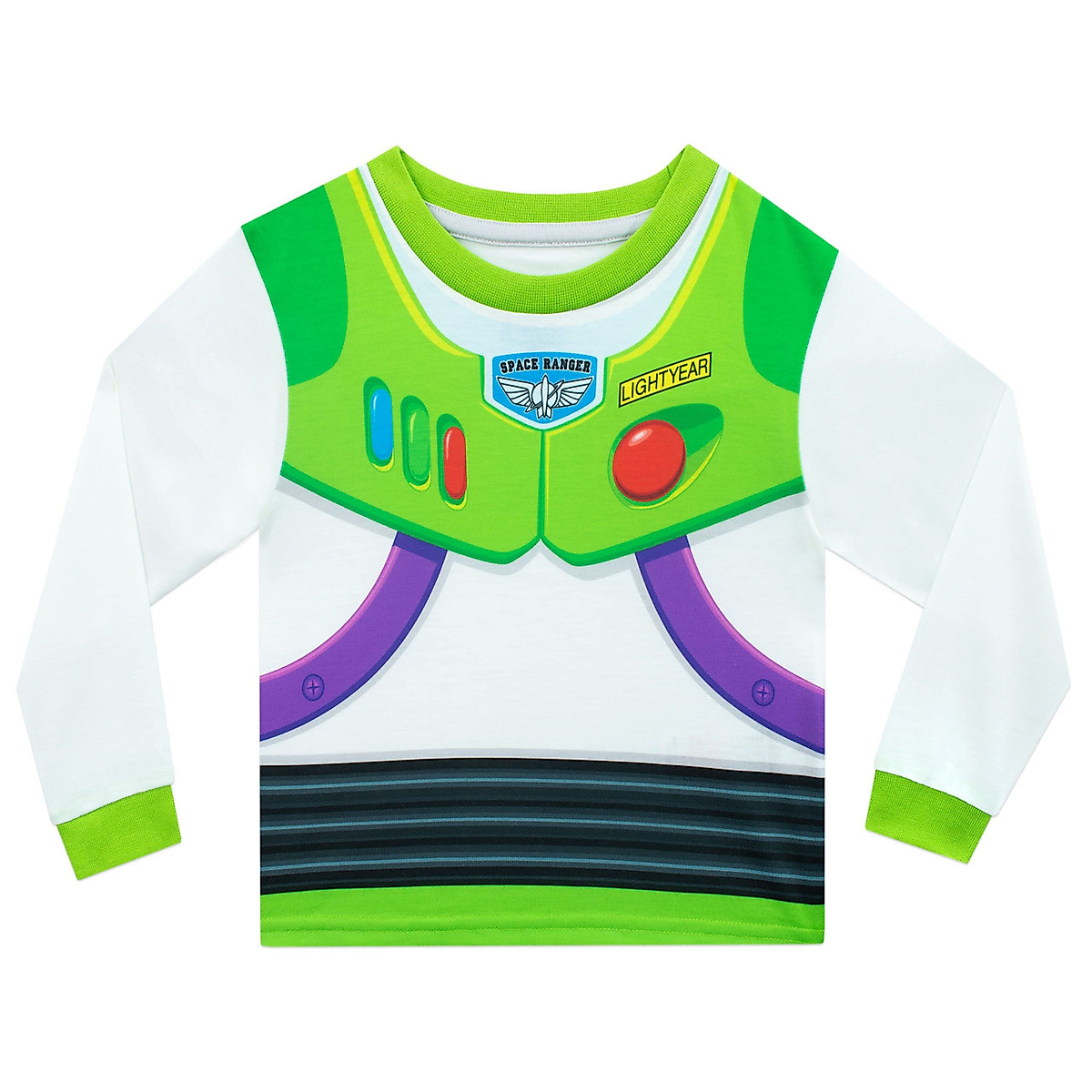 Disney Pajamas | Buzz Lightyear & Woody Boys' Sleepwear | 2 Pack Long Sleeve Boys Pajamas | Toy Story Kids Pjs Multicolored 8