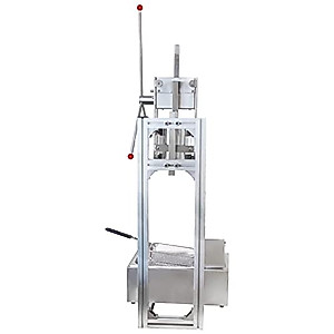 HENHAIY Commercial Churros Machine, 3L Home Vertical Type Manual Donuts Machine, Hand Crank Stainless Steel Professional Churro Maker, Apply for Restaurants, Cafeterias, Bakeries