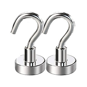 RLTHome Stackable Locker Shelf Bundle for Middle School Includes: Lockermate Extra Tall Stac-A-Shelf and 2 Heavy Duty Magnetic Hooks (Black)