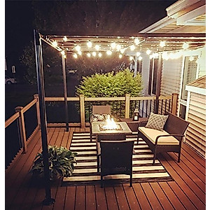 25 Pack Shatterproof Led G40 Replacement Bulbs 1W Per Bulb, E12 Screw Base LED Globe Light Bulbs for Indoor Outdoor Plug in Patio String Lights, Not for Solar Lights