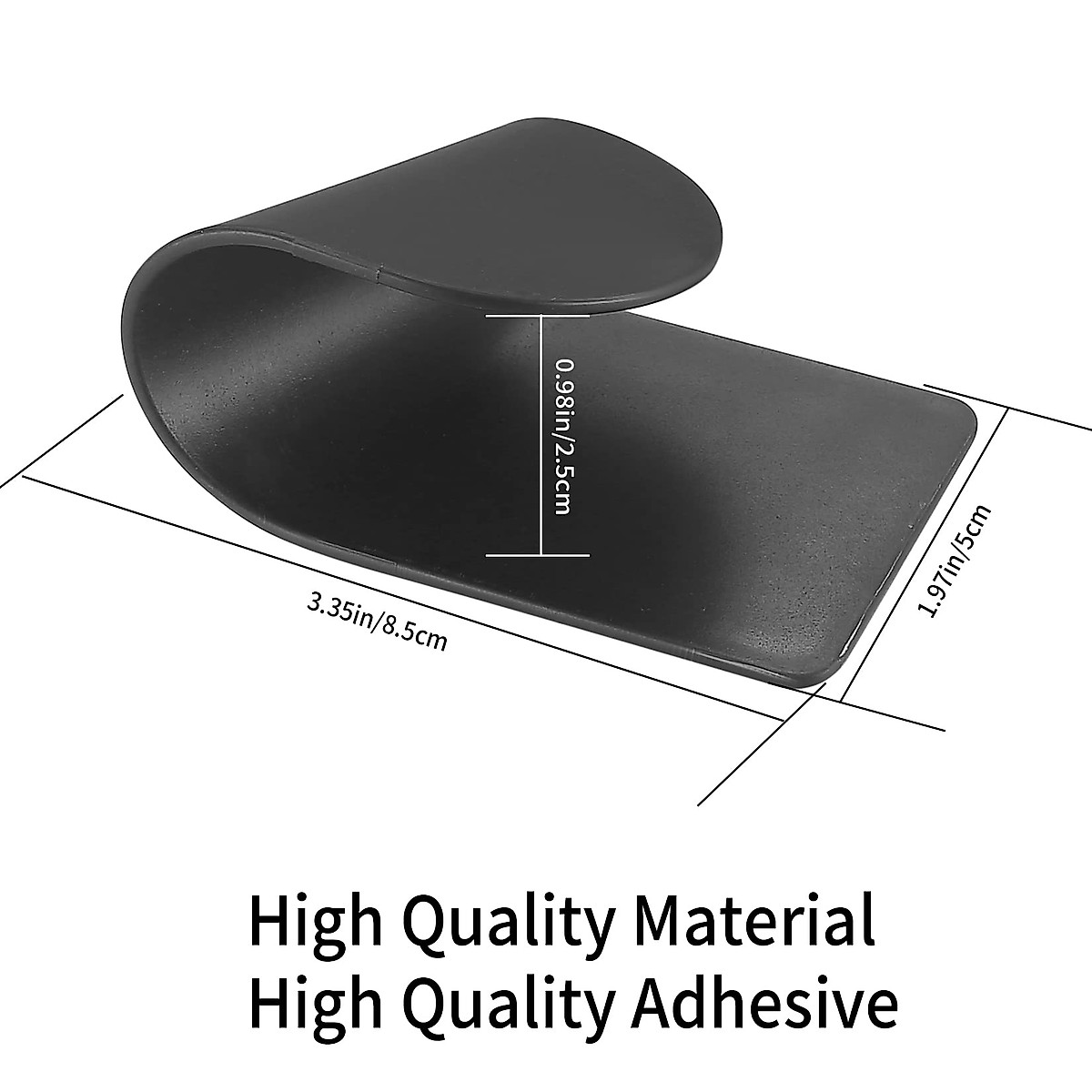 ywchoshe 6 Pairs Pot Lid Organizer, Adjustable Wall Mount Pot Lid Holder Organizer, Kitchen Cabinet Door Organizer Pot Lids Holder Hangers for Kitchen Wall Inside Cabinet Door, Black