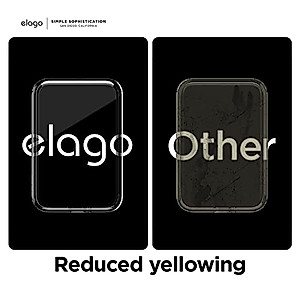 elago Hybrid Clear Case Compatible with MagSafe Battery Pack - PC + TPU Hybrid Technology, Anti-Yellowing, Crystal Clear, Shockproof Cover, Protective Case (Transparent)