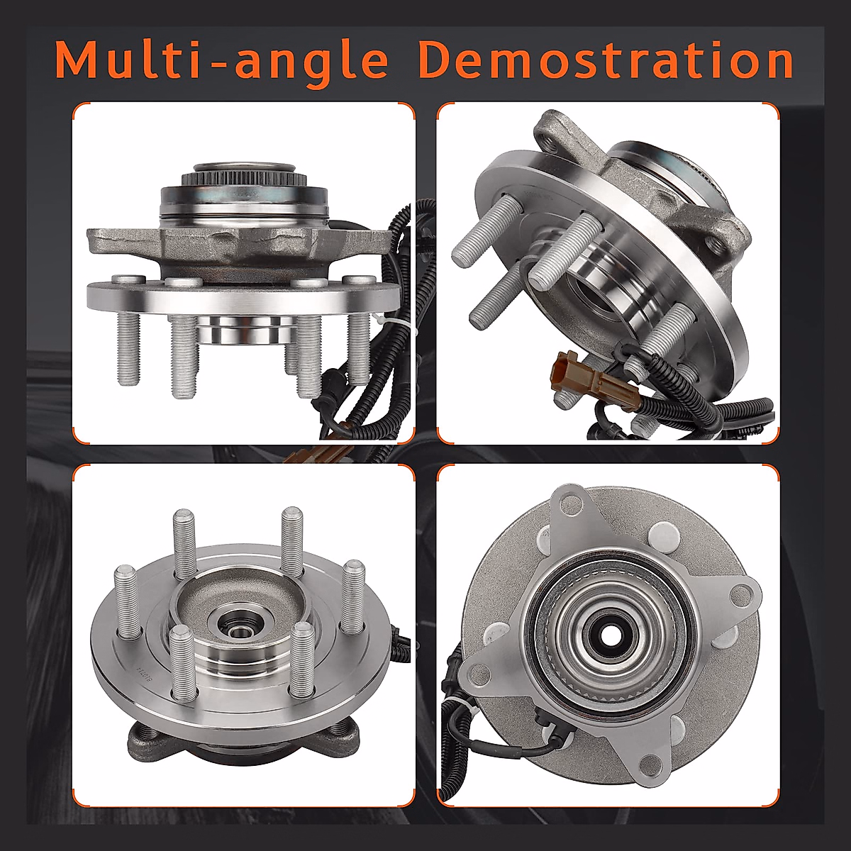 DRIVESTAR 515169 4WD Front Left/Right Wheel Hub & Bearing Assembly for Ford F150 2015-2017 4WD Only (Excludes Raptor)