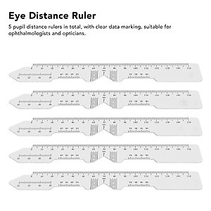 5pcs Ophthalmic PD Ruler, Clear Data Marking