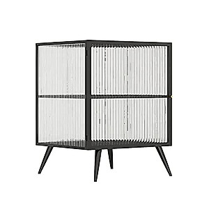 SHUUL Nightstand Bedside Table Modern Simple Bedside Table Living Room Sofa Side Table Mobile Furniture (Size : Left)