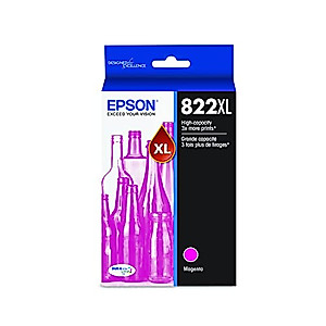 EPSON T822 DURABrite Ultra Ink High Capacity Magenta Cartridge (T822XL320-S) for Select Epson Workforce Pro Printers