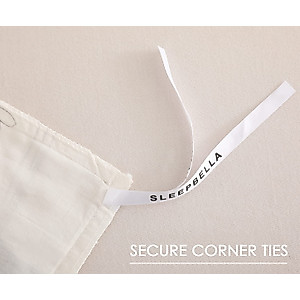 SLEEPBELLA Duvet Cover Queen Size, 600 Thread Count Cotton Botanical Flowers Pattern Printed Reversible Comforter Cover