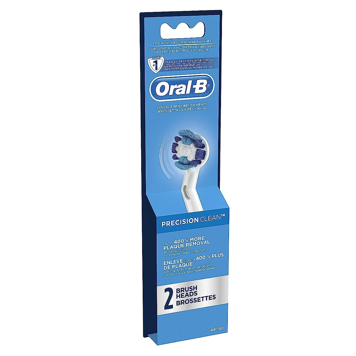 Oral-B Precision Clean Replacement Brush Heads for an Oral-B Electric Toothbrush, Pack of 2