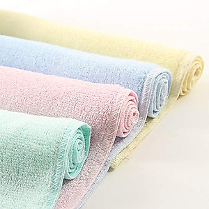 Luxury Bamboo Kids Baby Bath Towel Set 8 Pack for Bathroom-Hotel-Spa-Kitchen Multi-Purpose Fingertip Towels & Face Cloths 10'' x 20"