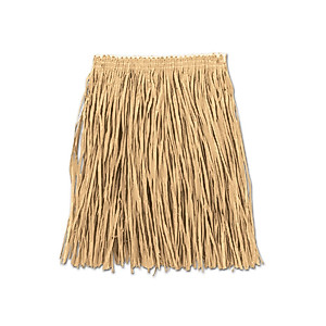 Beistle Womens Adult Mini Skirt Hula Girl Halloween Costume Accessory, Natural, Adult US
