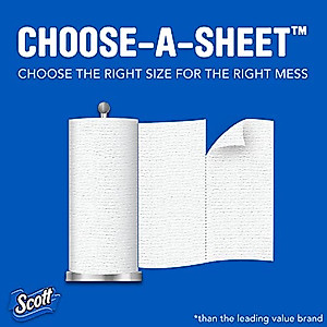 Scott Paper Towels, Choose-A-Sheet - 30 Mega Rolls (2 Packs of 15) = 56 Regular Rolls (102 Sheets Per Roll)