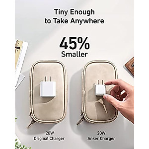 USB C Charger 20W, Anker 511 Charger (Nano Pro), PIQ 3.0 Durable Compact Fast Charger, Anker Nano Pro for iPhone 14/14 Plus/14 Pro/14 Pro Max, Galaxy, Pixel 4/3, iPad/ iPad mini (Cable Not Included)