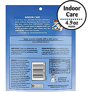 Petlewa Temptation Indoor Care (4 Pack ) Chicken Flavor Cat Treats 4.9 Oz Indoor Care