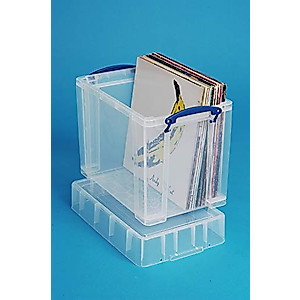 Really Useful Box Plastic Storage Box, Clear, 19 XL Litre (19CXL)