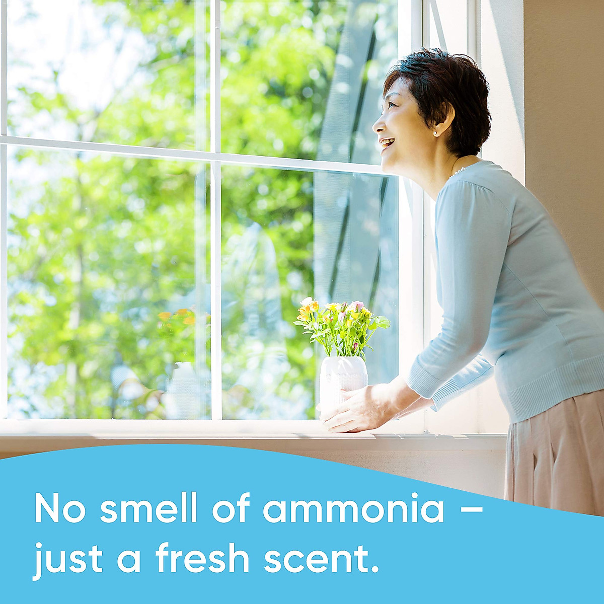 Windex Ammonia-Free Glass Cleaner, Crystal Rain Scent, Spray Bottle, 32 fl oz