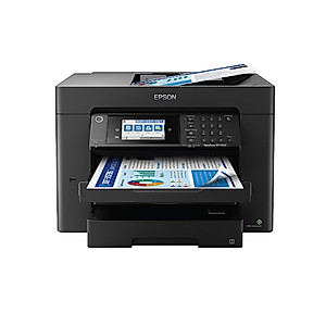 Epson Workforce Pro WF-7840 Wireless All-in-One Wide-Format Printer with Auto 2-Sided Print up to 13" x 19", Copy, Scan and Fax, 50-Page ADF, 500-sheet Paper Capacity, 4.3" Screen