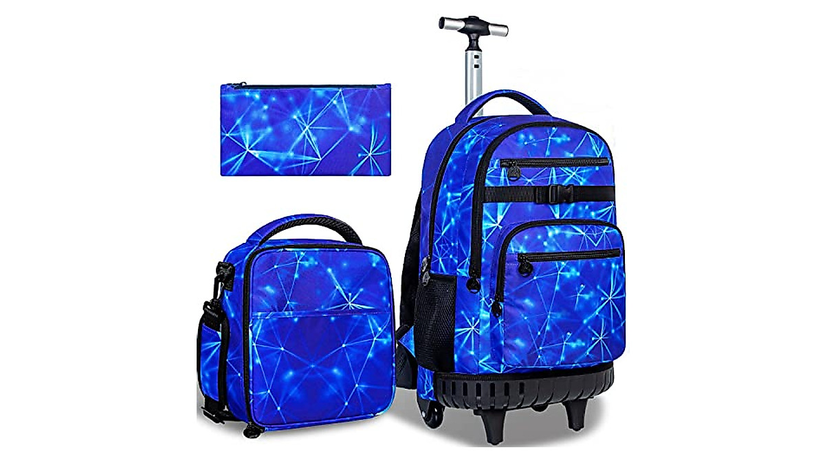 Rolling Backpack for Boys | Water-Resistant 3-in-1 School & Travel Bag