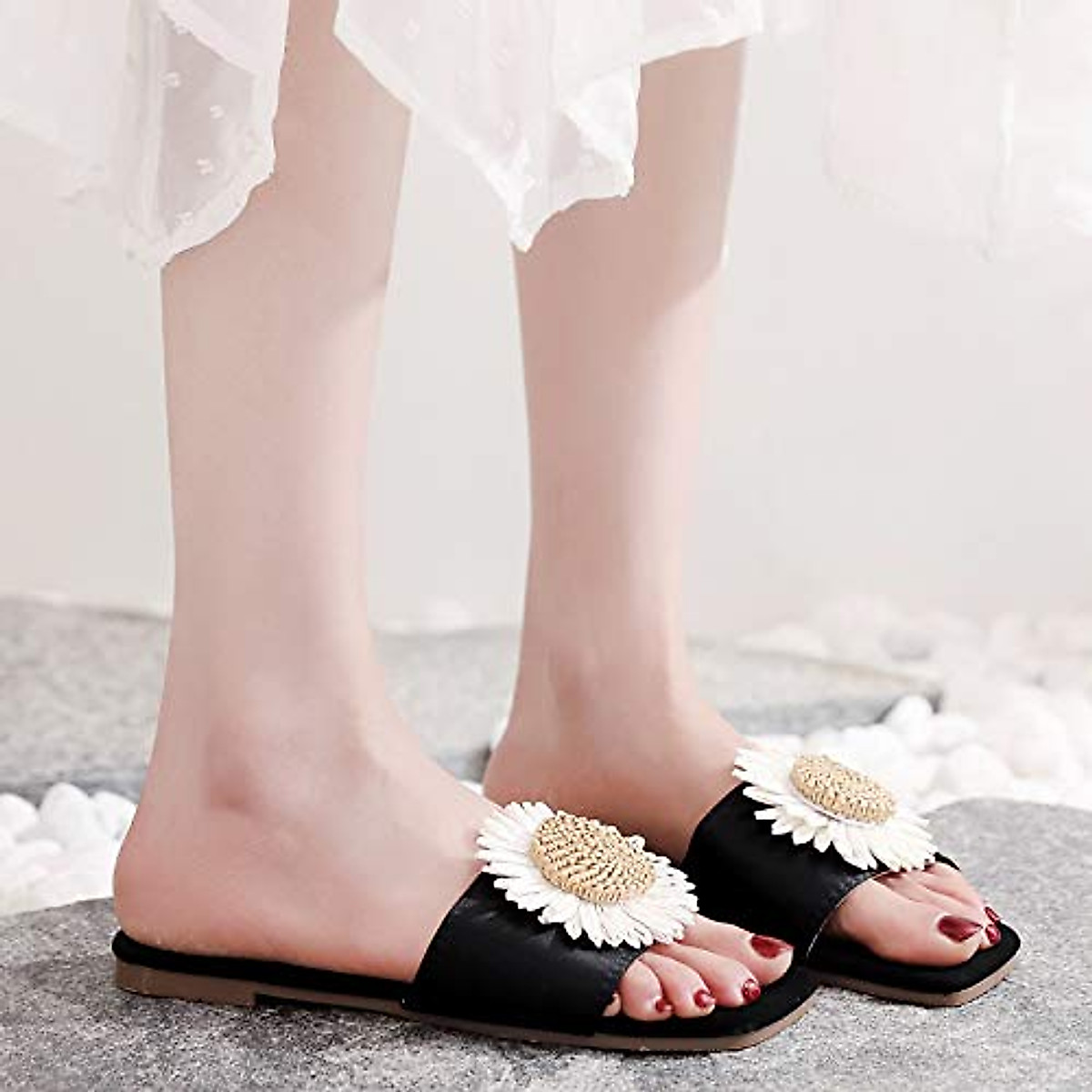 Slippers for Women Shower Quick Drying Bathroom Sandals Open Toe Soft Cushioned Extra Thick Non-Slip Slipper for Indoor & Outdoor