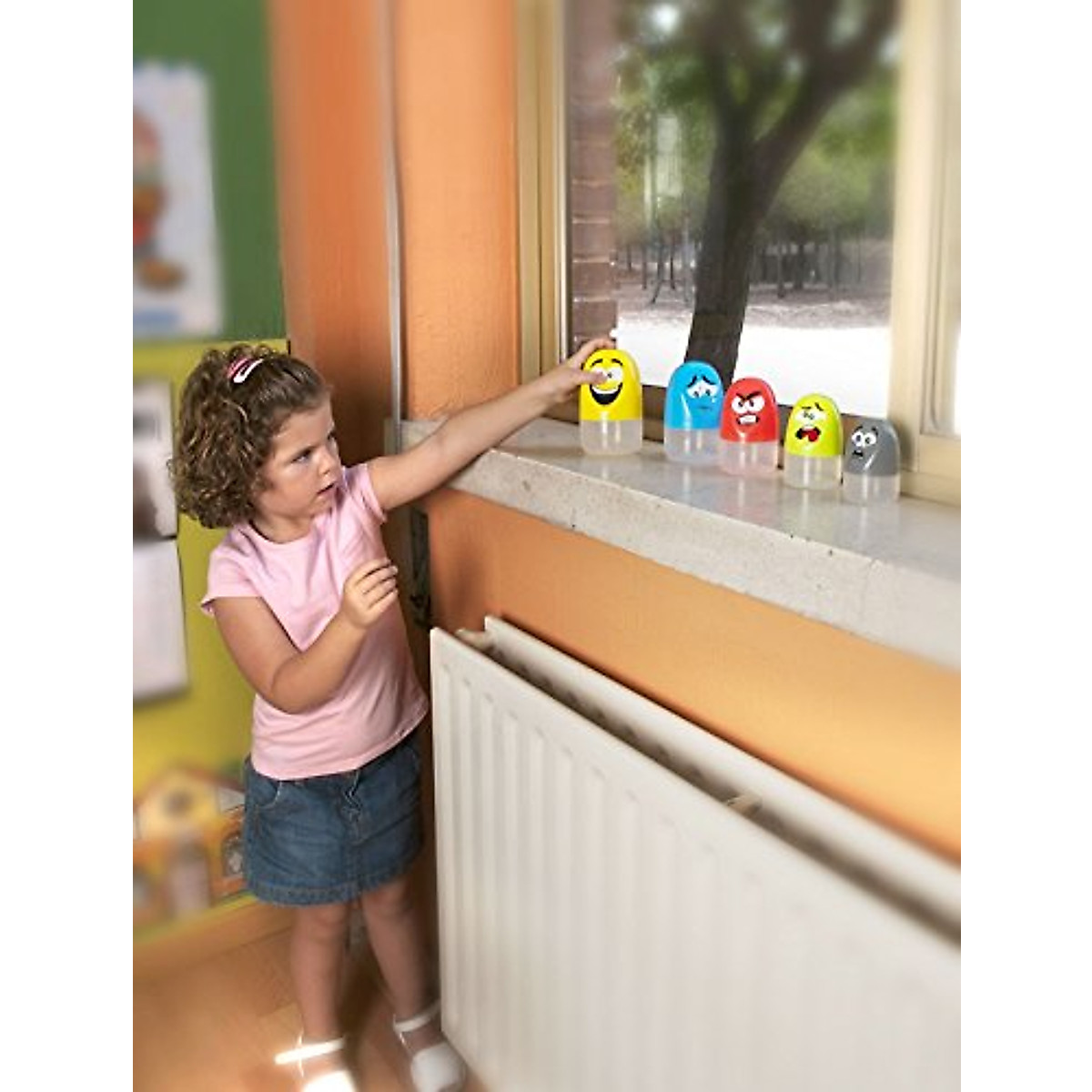 Miniland Emoticapsules. Multicolor and Funny Toy which Represent The Basic Emotions and Invite Children from 2 to 6 Years to Recognize Daily Feelings. SEL Learning