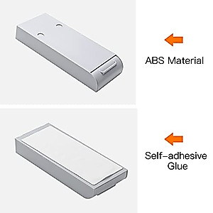 (2 Pack) Under Desk Drawer, Premium Under Desk Storage, Hidden Under Desk Storage Drawers, Desk Drawers with Self-Adhesive Glue, Suitable for Office, Home-use, School (White/Gray)