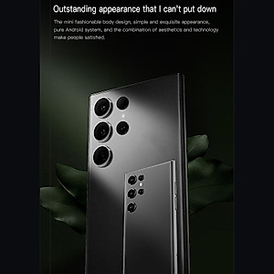 ciciglow S23 Pro Mini Smartphone, Compact and Portable, 2GB 16GB ROM, Dual Cameras, 3G Pocket Cell Phone for8.1 (Black)