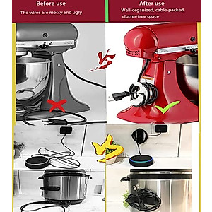 Wire organizers that can be used to stick to kitchen utensils, wire packs for small appliances, blenders, blenders, coffee makers, pressure cookers and air fryers (15Pcs)