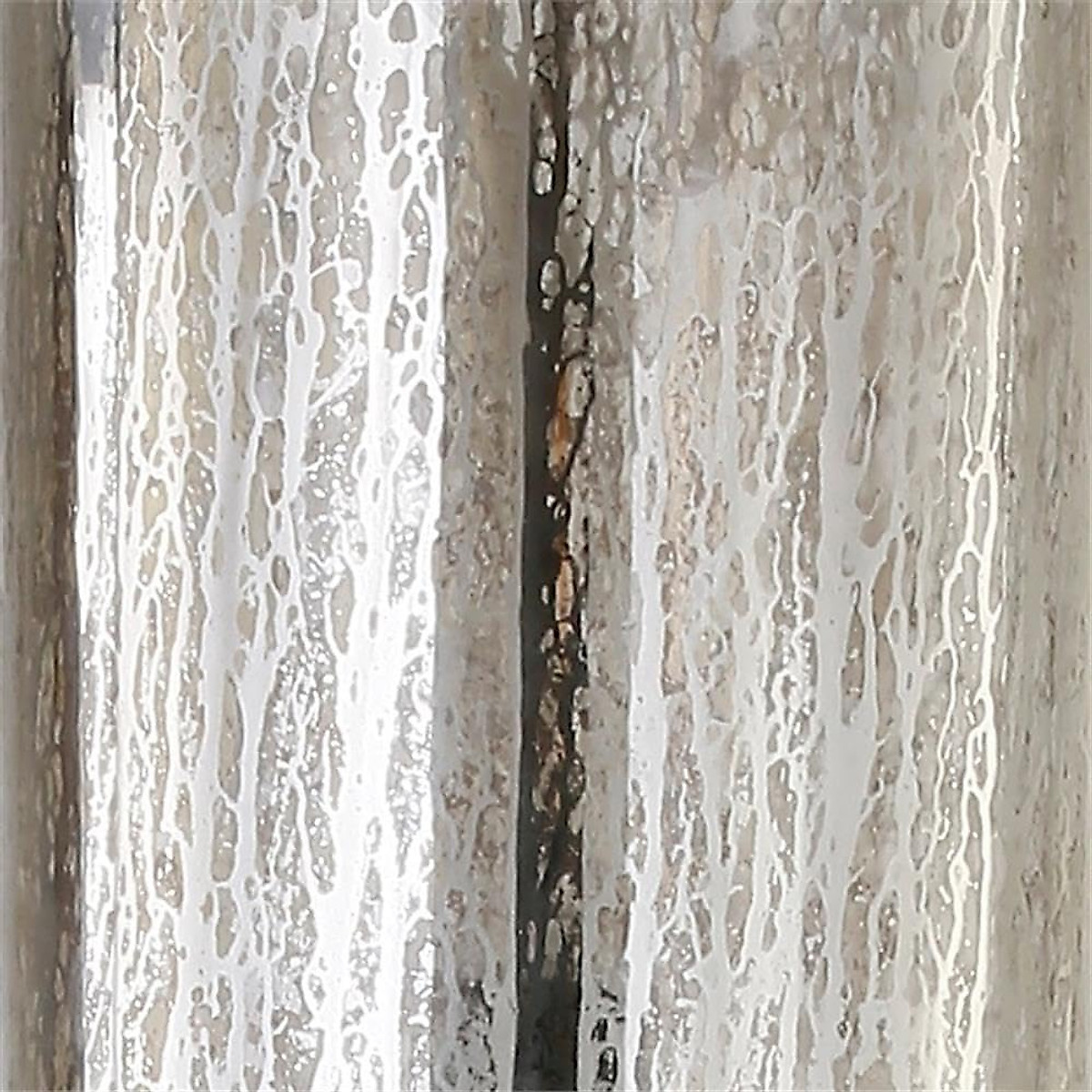 Numit 68.75" Tall Floor Lamp with Glass Shade in Brushed Nickel/Mercury Glass