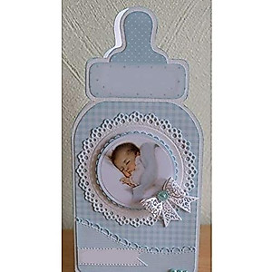 Metal Die Cuts Set Include 4 Different Patterns Round Lace Flower Border Cutting Dies Cut Stencils for Scrapbooking Photo Album Decorative Embossing Paper Dies for Card Making Template (Silver)